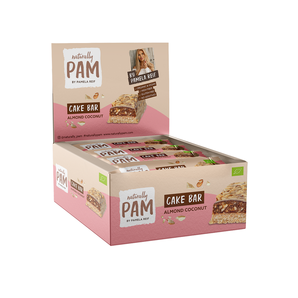 Naturally Pam Cake Bar Almond Coconut
