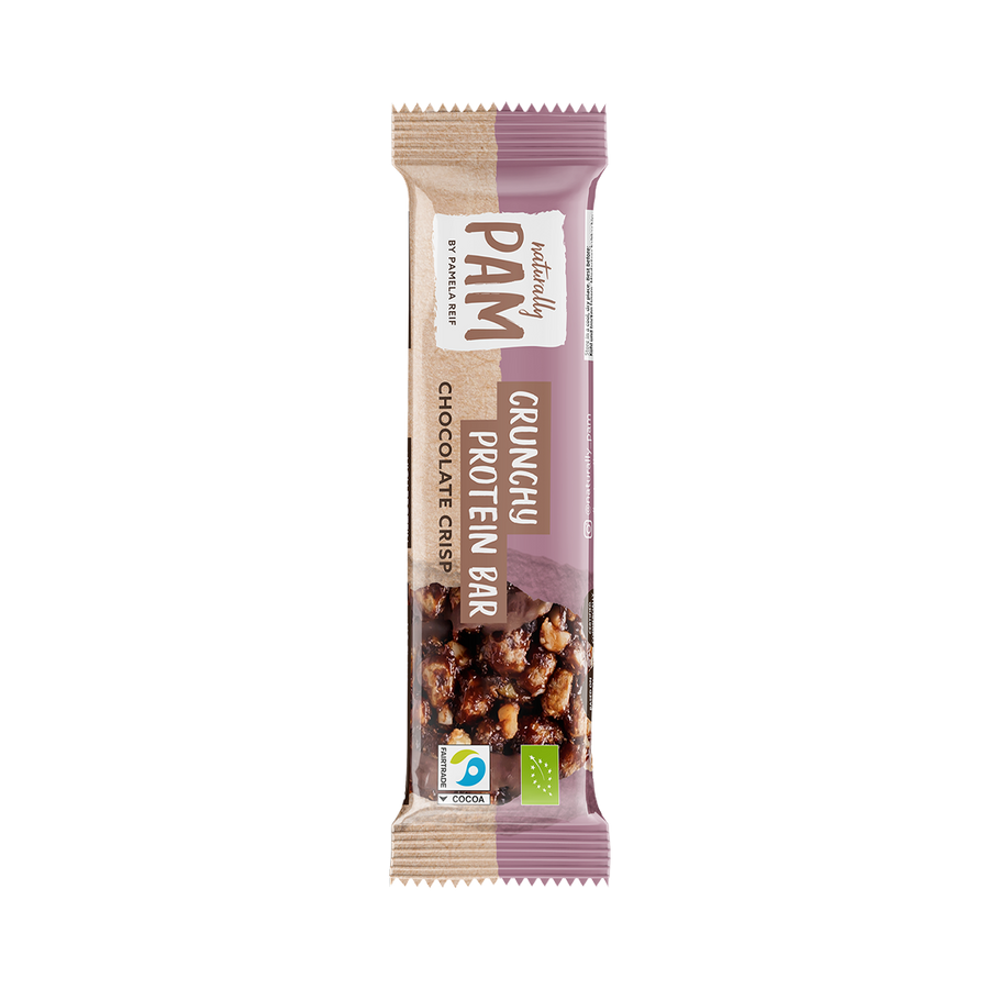 Naturally Pam Crunchy Protein Bar Chocolate Crisp